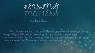 READING MATERS at emaze Presentation