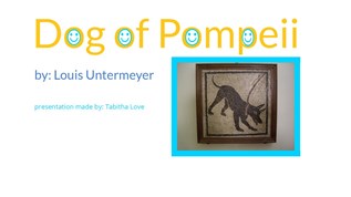 Dog of Pompeii at emaze Presentation