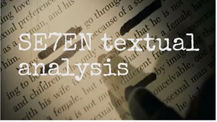 SE7EN textual analysis at emaze Presentation