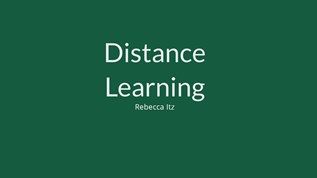 Distance Learning at emaze Presentation