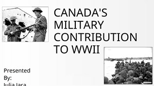 Canada's Military Contribution To WWII at emaze Presentation