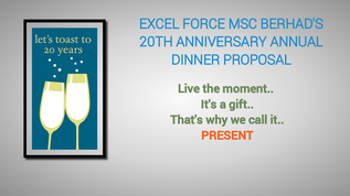 EF Annual Dinner Proposal at emaze Presentation