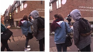 First day filming pictures at emaze Presentation