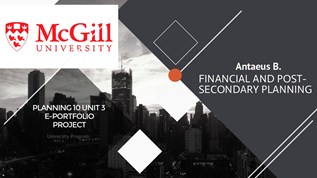 Planning 10 Unit 3 Project at emaze Presentation