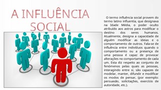 A INFLUÊNCIA SOCIAL at emaze Presentation