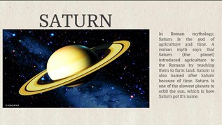 Saturn at emaze Presentation