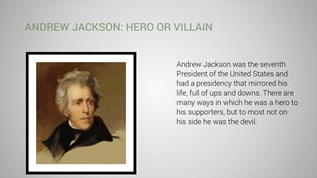Andrew Jackson: Hero or Villain at emaze Presentation