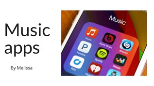 Music apps at emaze Presentation