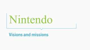 Nintendo Vision and mission at emaze Presentation