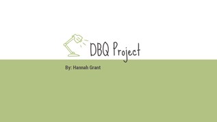 DBQ Project at emaze Presentation