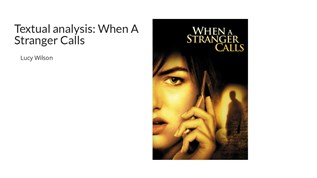 Textual analysis at emaze Presentation