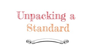 Unpacking a Standard at emaze Presentation
