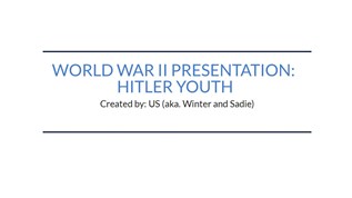 Hitler Youth presentation at emaze Presentation