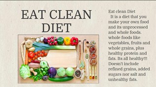 eat clean diet at emaze Presentation