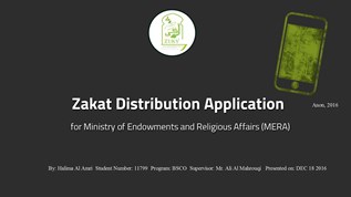 Zakat Distribution Application for Ministry of Endowments and Religious ...