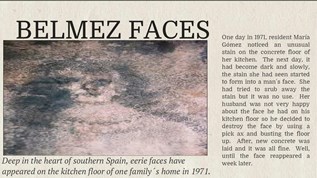 Belmez Faces at emaze Presentation