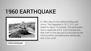 1960 Chile Earthquake at emaze Presentation