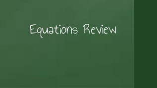 Equations Review at emaze Presentation