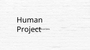 Human project at emaze Presentation
