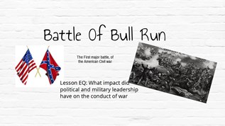 The Battle of Bull Run at emaze Presentation