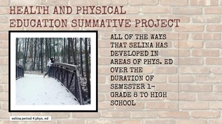 health and physical education summative project selina at emaze Presentation
