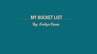My Bucket List at emaze Presentation