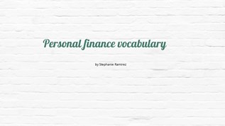 Personal finance at emaze Presentation
