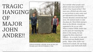 hanging of major andre at emaze Presentation