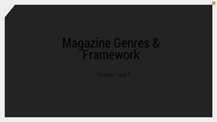 Magazine Genres & at emaze Presentation