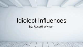 Idiolect Influences at emaze Presentation