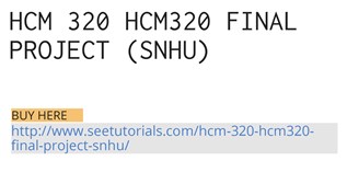 HCM 320 HCM320 at emaze Presentation