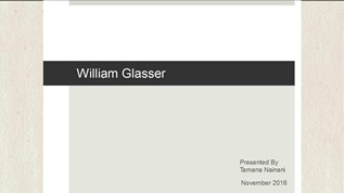 Choice Theory - William Glasser at emaze Presentation