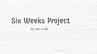 Six Weeks Project at emaze Presentation