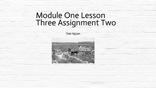 Module One Lesson Three Assignment Two at emaze Presentation