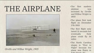 The airplane at emaze Presentation