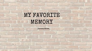 My Favorite Memory at emaze Presentation