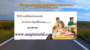 ECE 405 Course Extraordinary Education snaptutorial.com at emaze Presentation