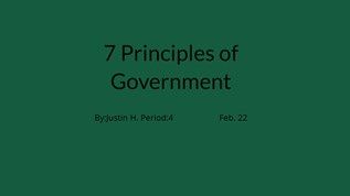 7 Principles of Government at emaze Presentation
