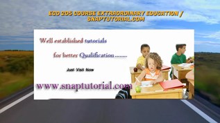ECO 205 Course Extraordinary Education snaptutorial.com at emaze Presentation