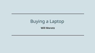 Buying a Laptop at emaze Presentation