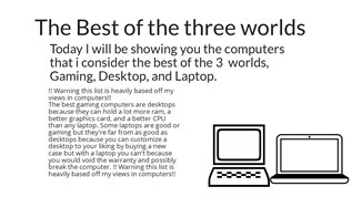 Presentation on Computers at emaze Presentation