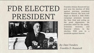 FDR NEW DEAL NEWS at emaze Presentation