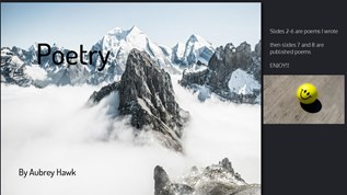 Poetry by Aubrey Hawk at emaze Presentation