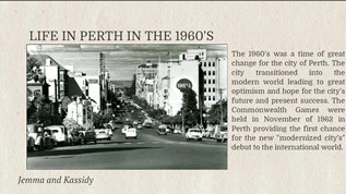 Life in Perth in the 1960's at emaze Presentation