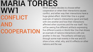 WW1 conflicts and cooperation at emaze Presentation