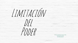 Limitación del poder at emaze Presentation