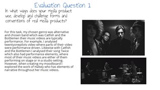 Evaluation Question One at emaze Presentation