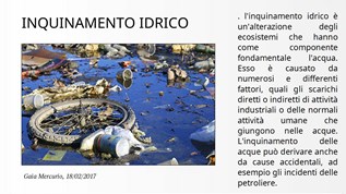 inquinamento idrico at emaze Presentation