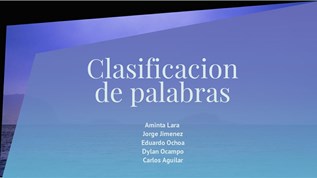 Clasificacion de palabras at emaze Presentation