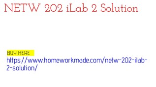 NETW 202 NETW202 at emaze Presentation